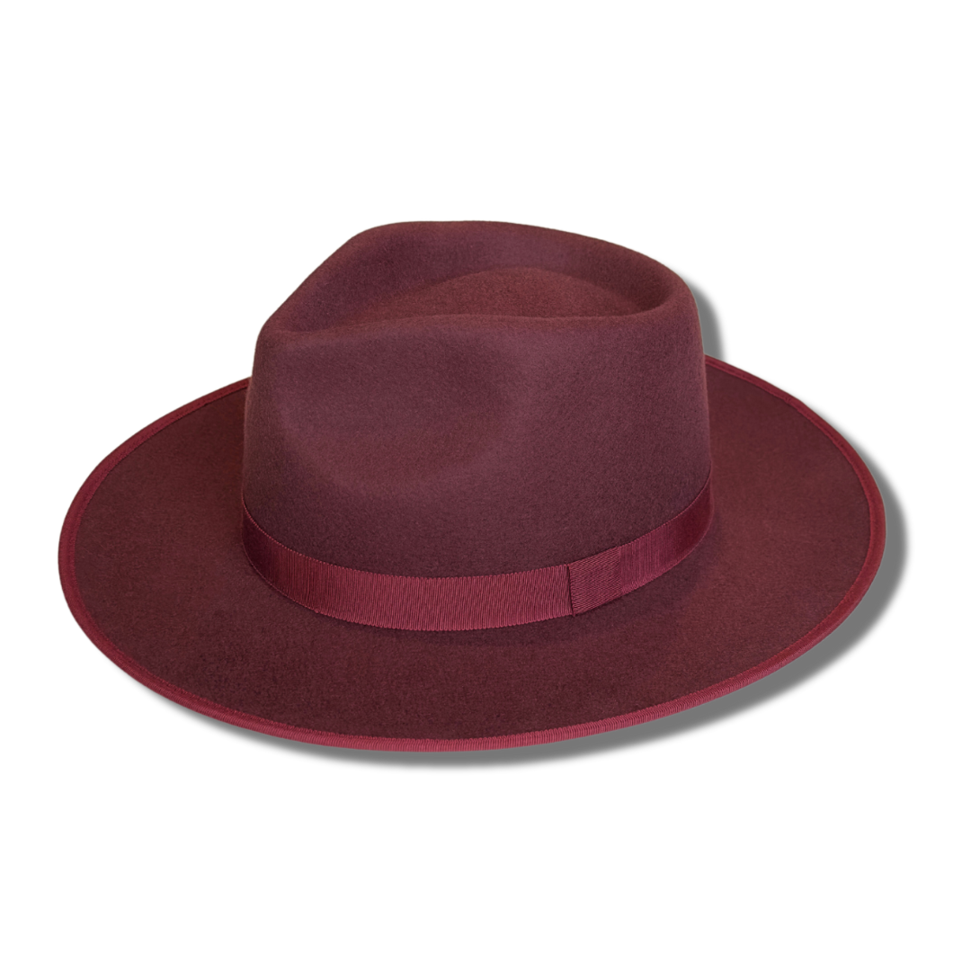 Avery - Maroon Fedora Hat – Adorn Headwear